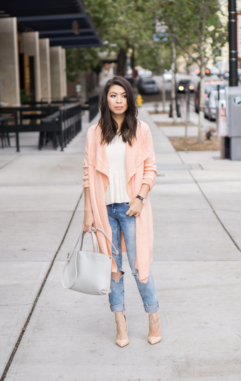 Asos Pink Cardigan | Just A Tina Bit