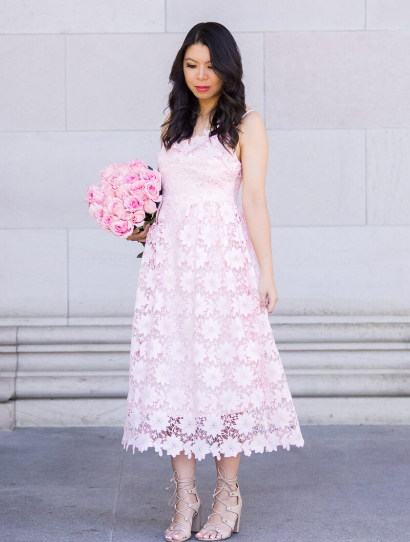 Pink Lace Dress | Just A Tina Bit